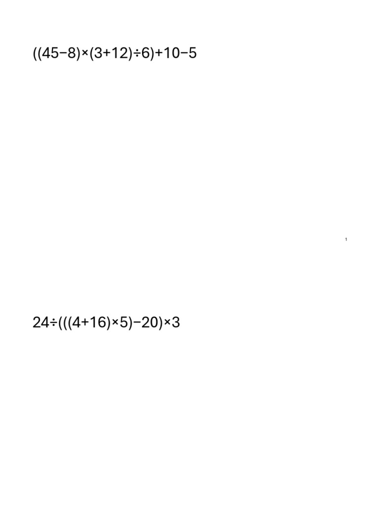 Maths Calculator Challenge | PDF