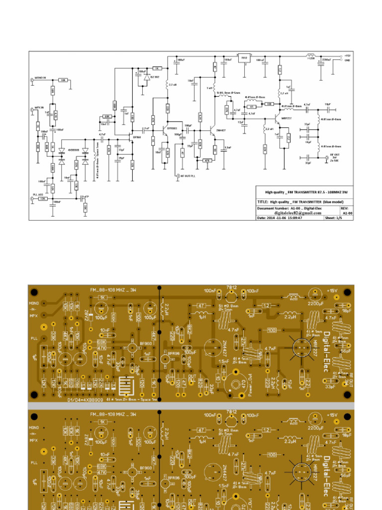 High Quality _ FM TRANSMITTER Blue_Model | PDF