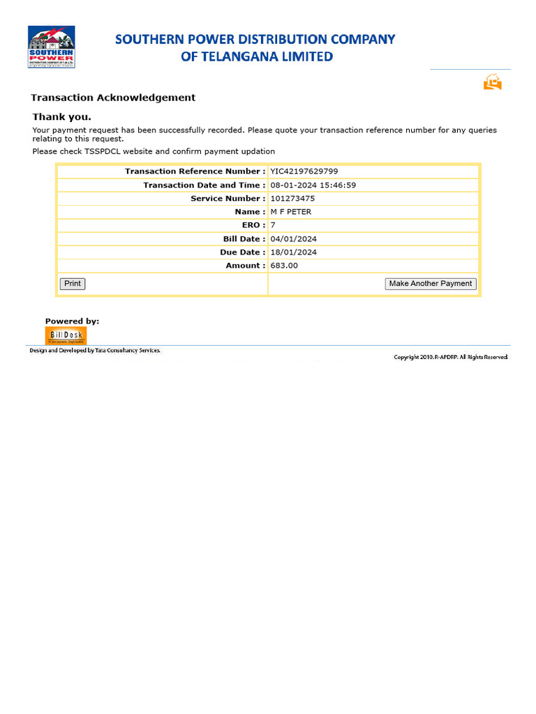 Apcpdcl December 2023 | PDF