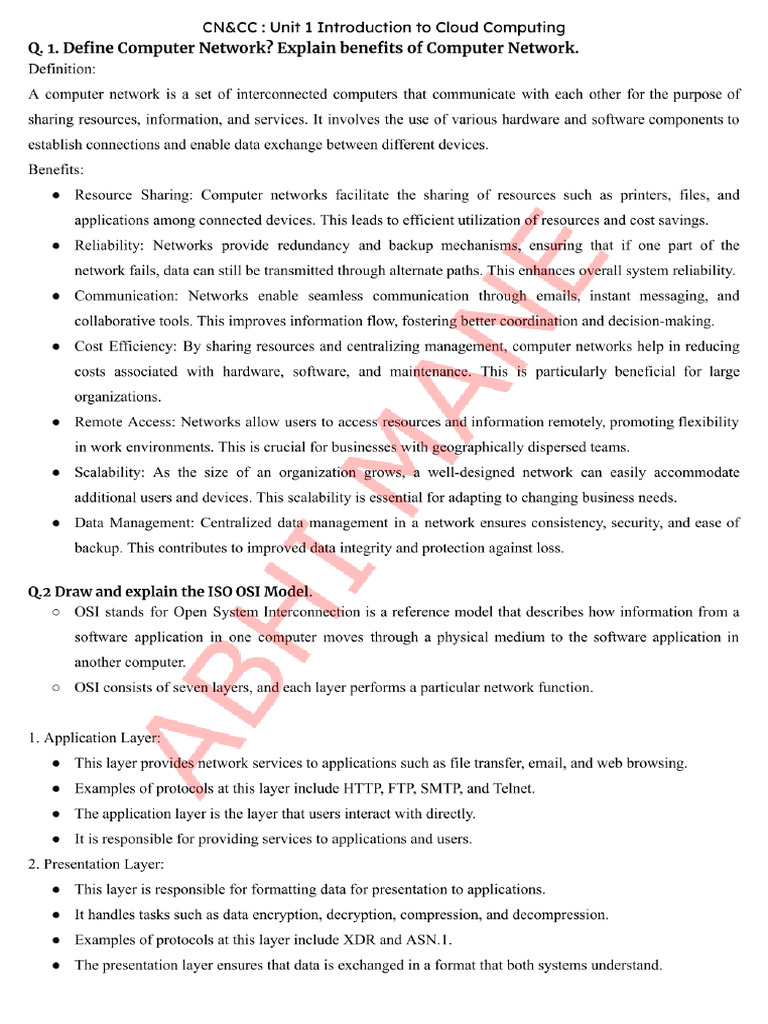 CN&CC Unit 1 to 5 All | PDF