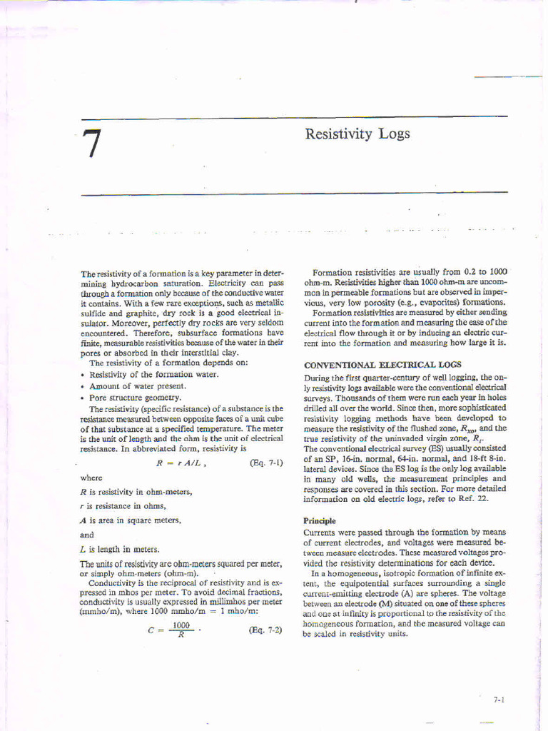 Resitivity Class Material | PDF
