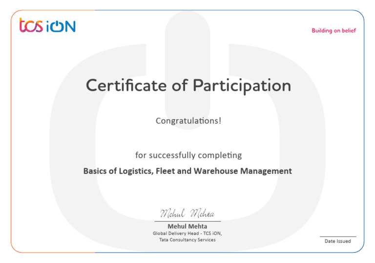 Saurabh - Singh - Tcs Certificate | PDF