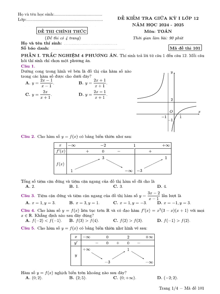 Ôn gk1 Đề 4 | PDF