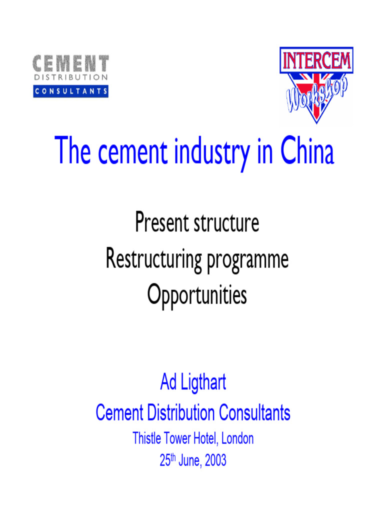 Cement Industry in China | PDF | China | World Politics