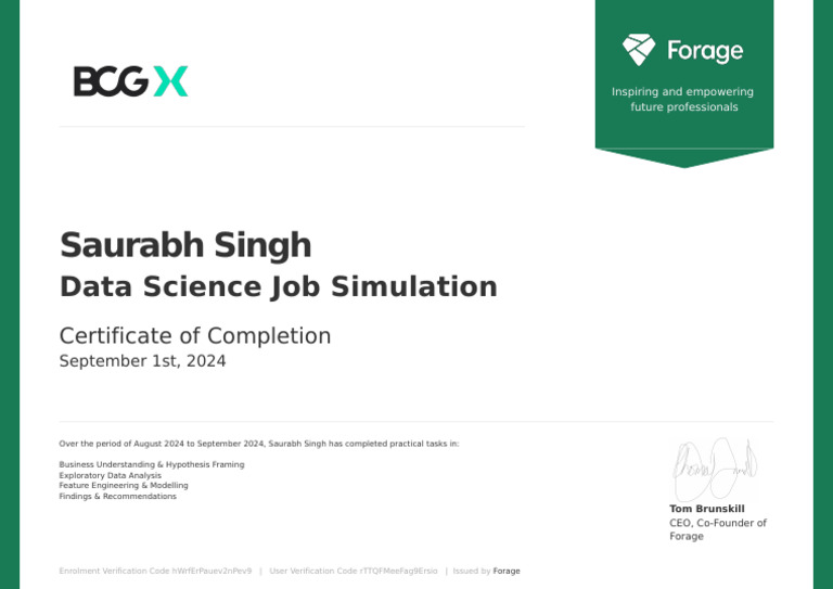 Saurabh Singh BCG - Completion - Certificate | PDF