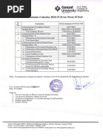 GTU Academic Calendar 2025-26 | PDF | Educational Stages | Vocational ...