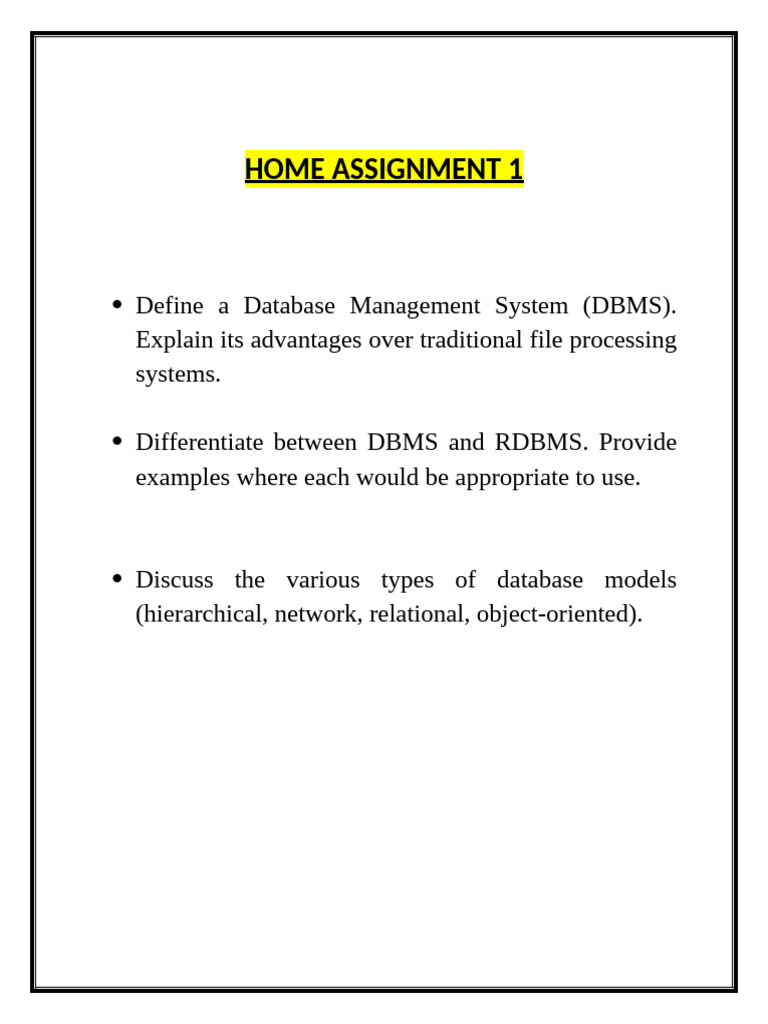 Home Assignment 1 | PDF