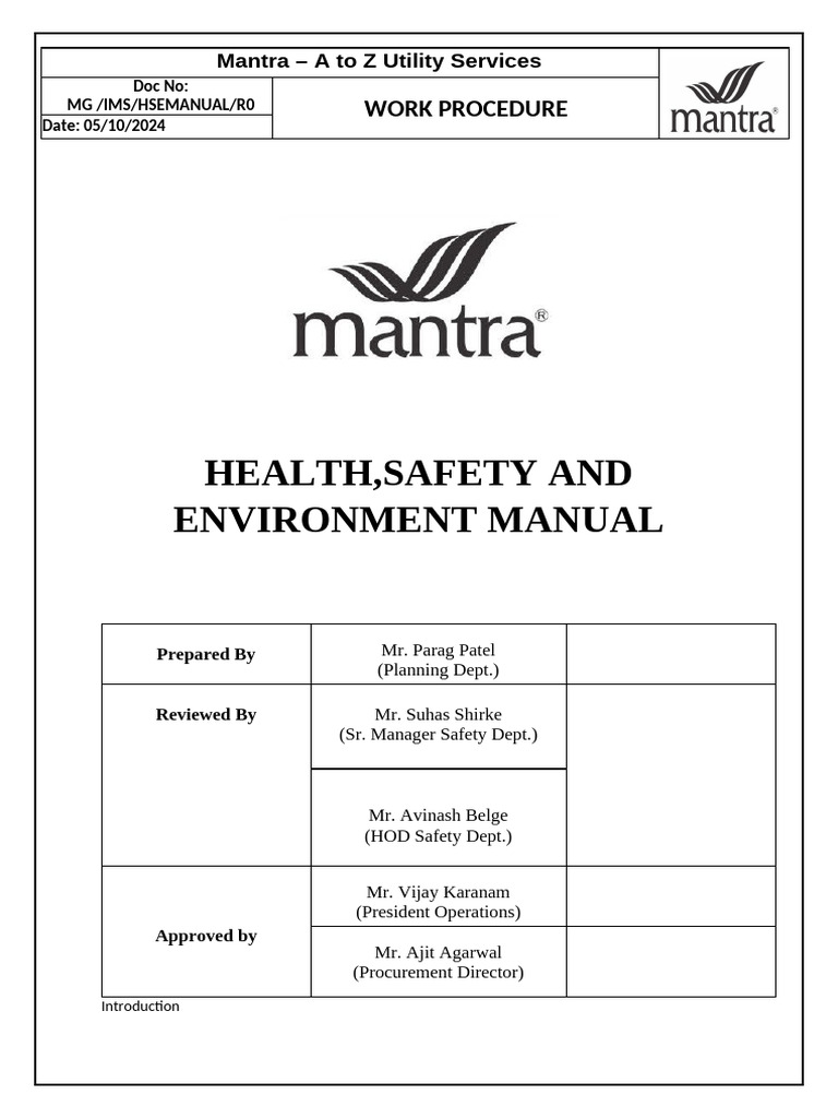 Hse Manual 11 10 2024 Pdf Economies Business
