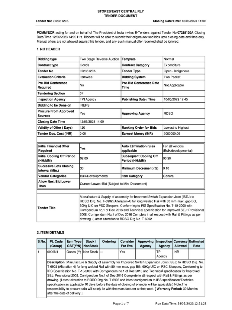 Nit 5120a | PDF
