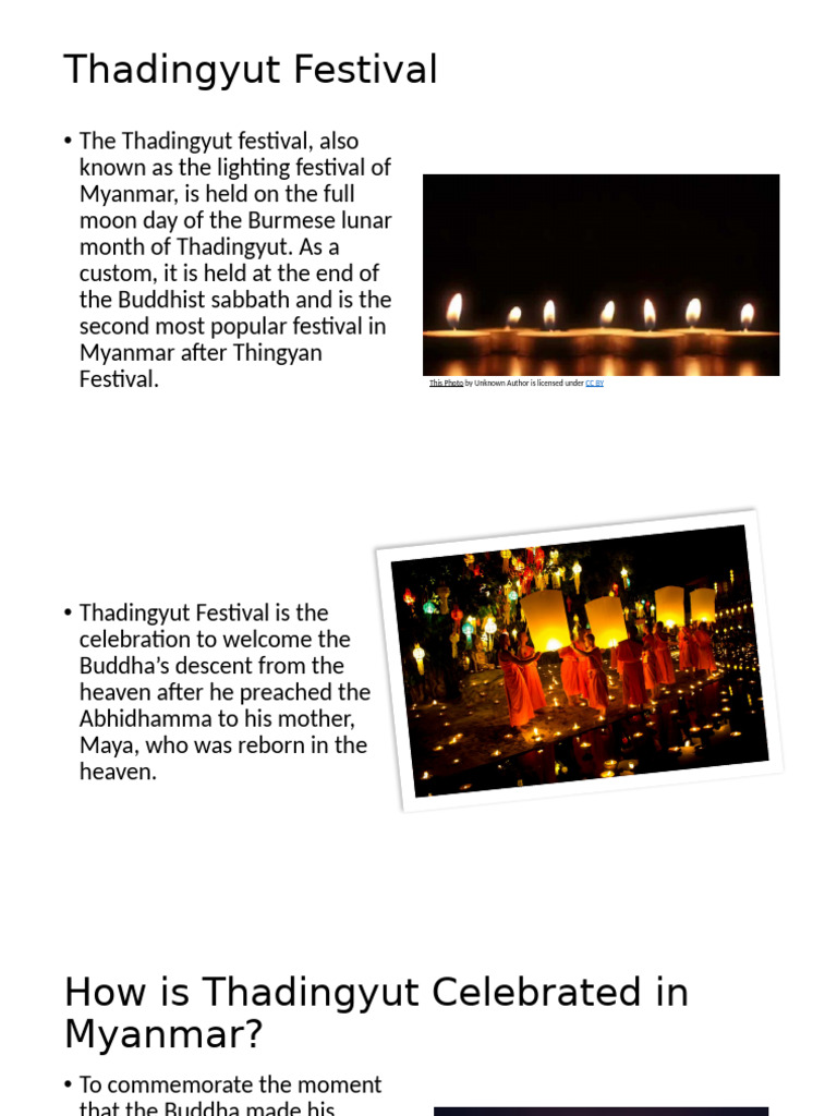 Thadingyut Festival: A Celebration of Light | PDF