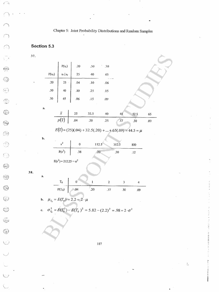 Solutions Manual of Devore | PDF