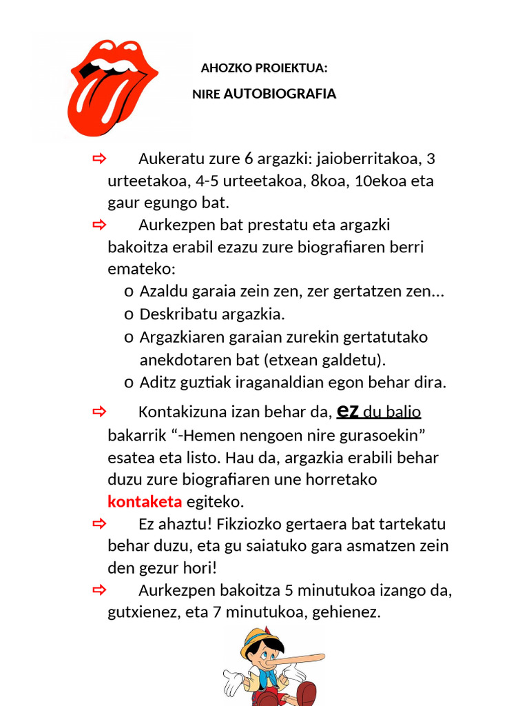 Ahozko Proiektua | PDF