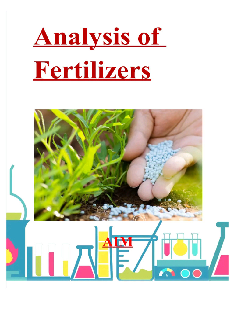 Analysis of Fertilizers | PDF