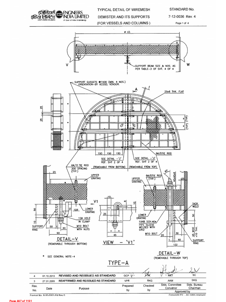7-12-0036-Typical details of wire mesh demister and its supports (for ...