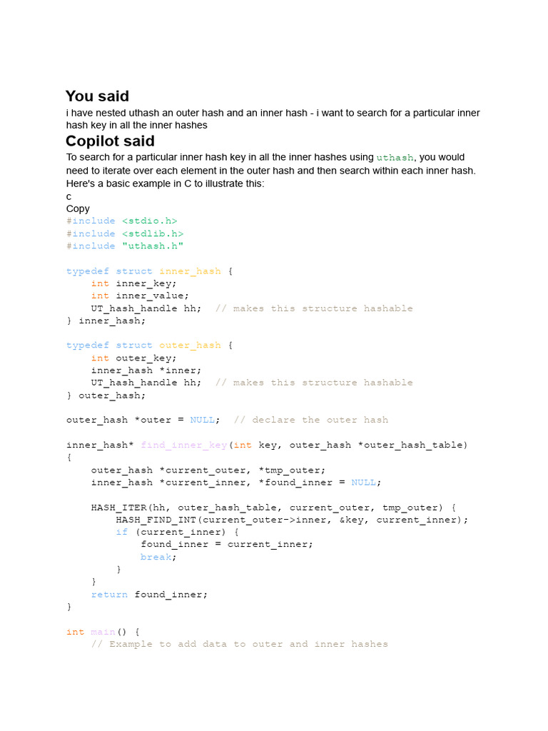 Loop Over Hash | PDF