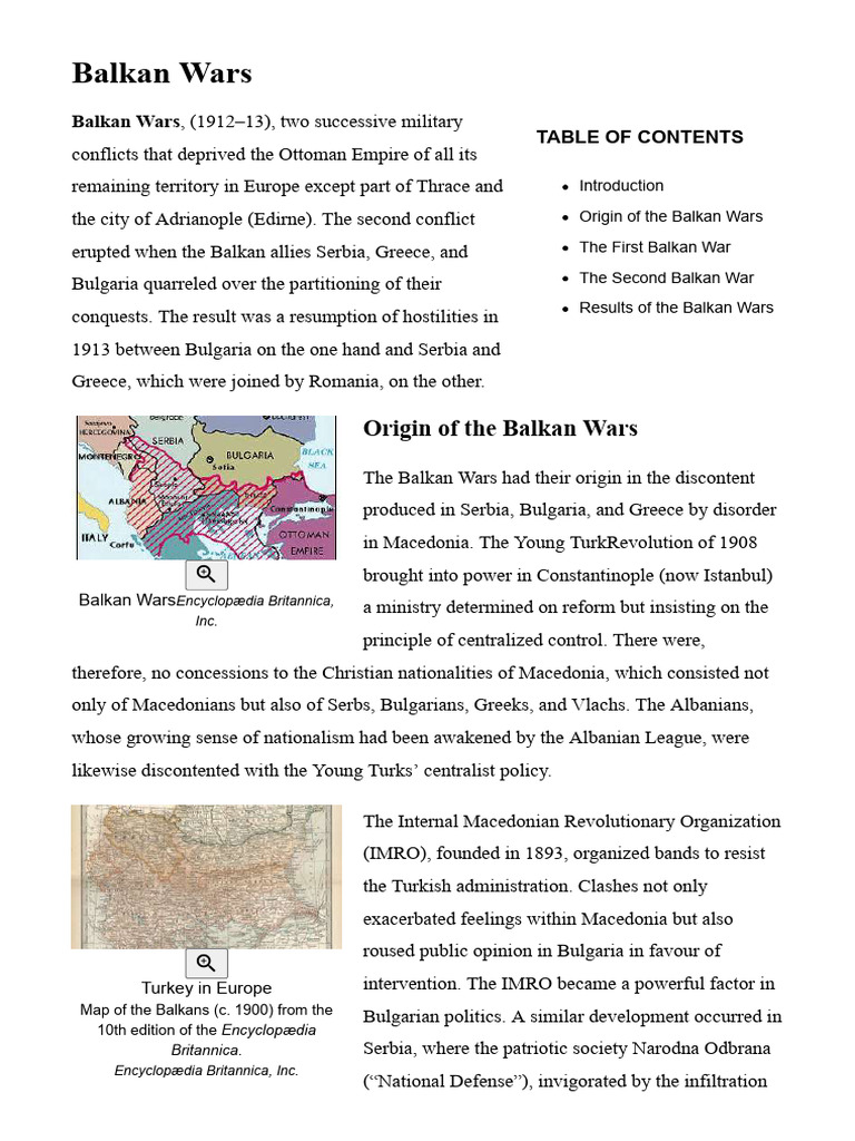 Balkan Wars | PDF | Balkans | Austria Hungary