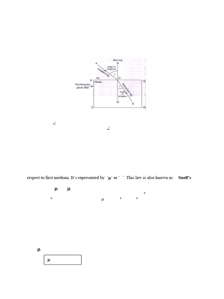 9. Light - Reflection & Refraction - Part 3 (1) | PDF | Refractive ...