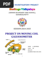 Moving Coil Galvanometer Overview | PDF