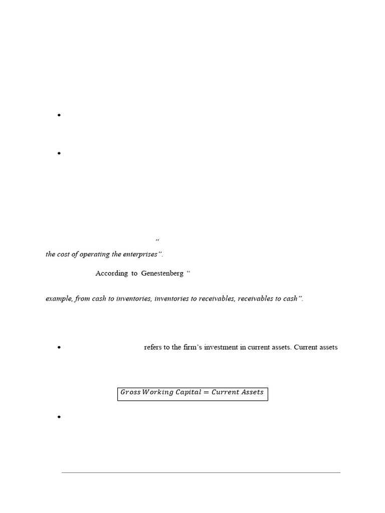 Working Capital Analysis Overview | PDF | Working Capital | Inventory