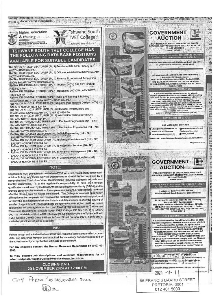 Newspaper Advertisement 42024 | PDF