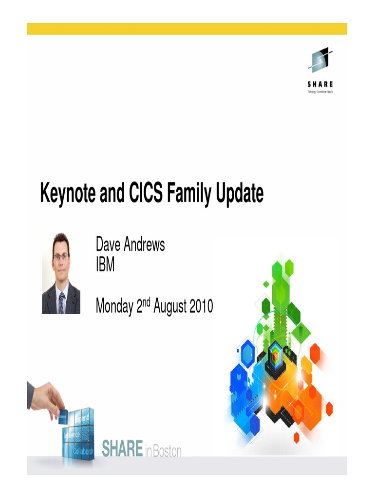 SHAREBoston CICS (Presentation) | PDF | Computing | Computer Architecture