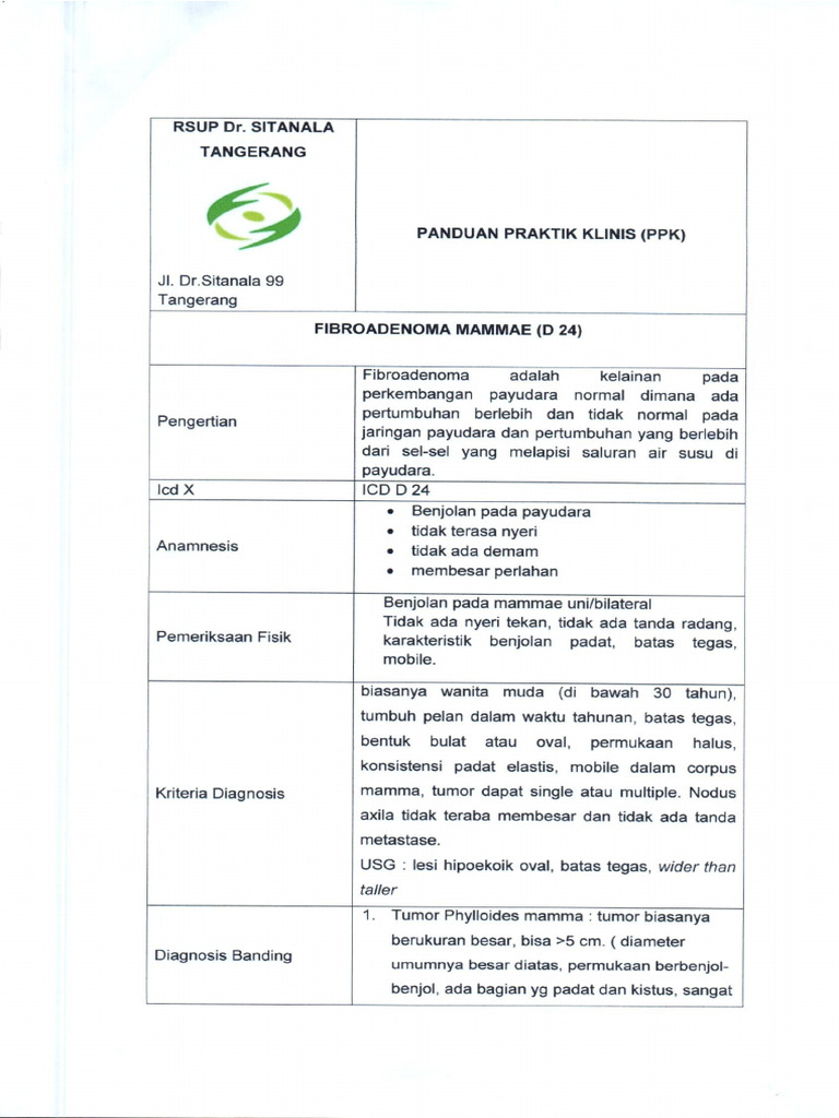 Fibroadenoma Mammae (d24) | PDF