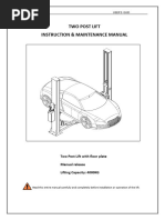 Hydraulic Two Post Lift Installation Guide | PDF | Elevator ...