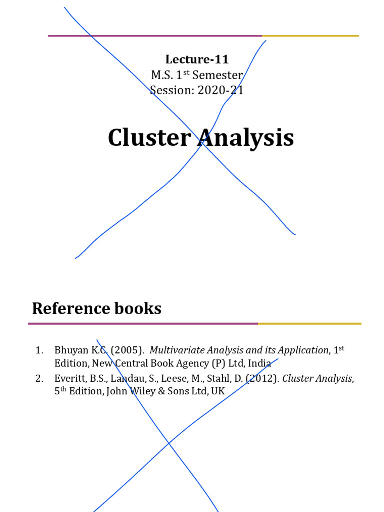 Lecture-11 Cluster Analysis-1 | PDF | Cluster Analysis | Data Analysis