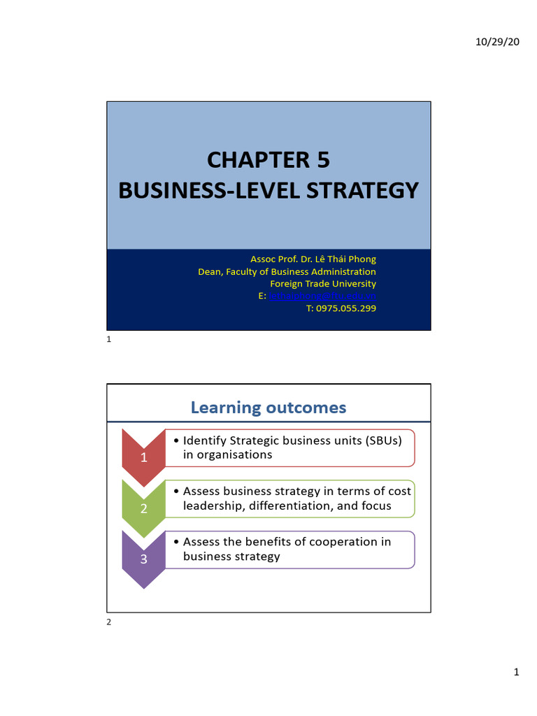 Business-Level Strategy Insights | PDF | Competitive Advantage ...