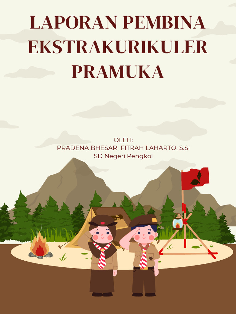 Laporan ekstra pramuka pradena | PDF