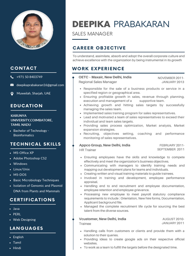 Deepika Prabakaran Resume | PDF