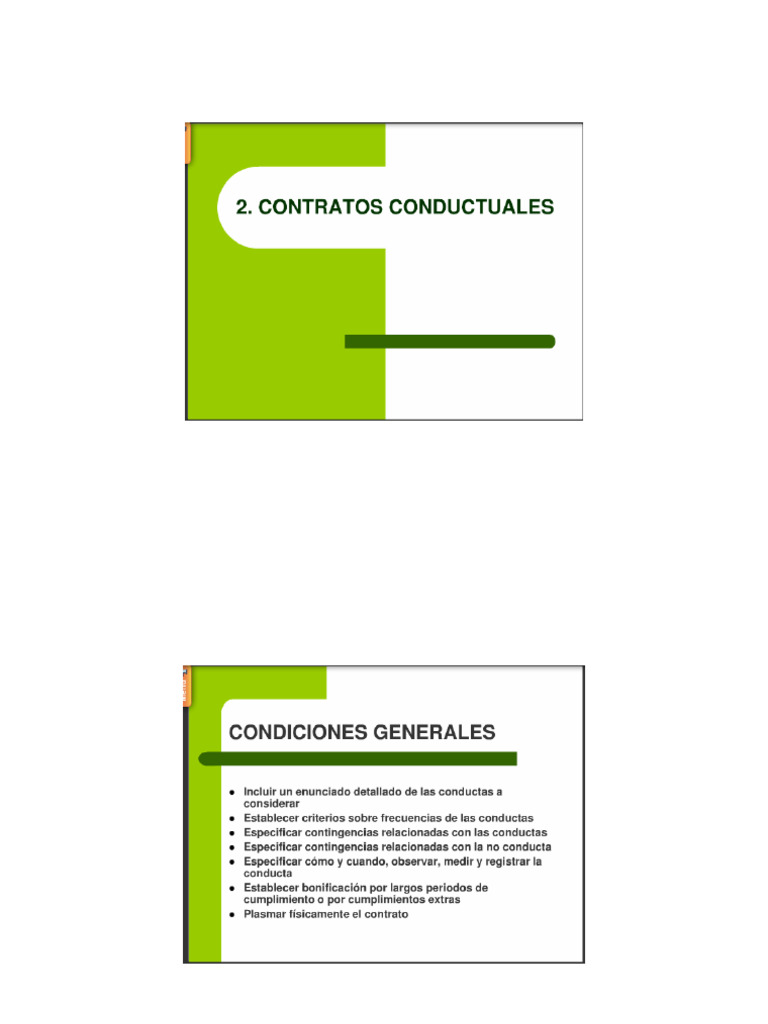 Contrato Conductual Ejemplo | PDF