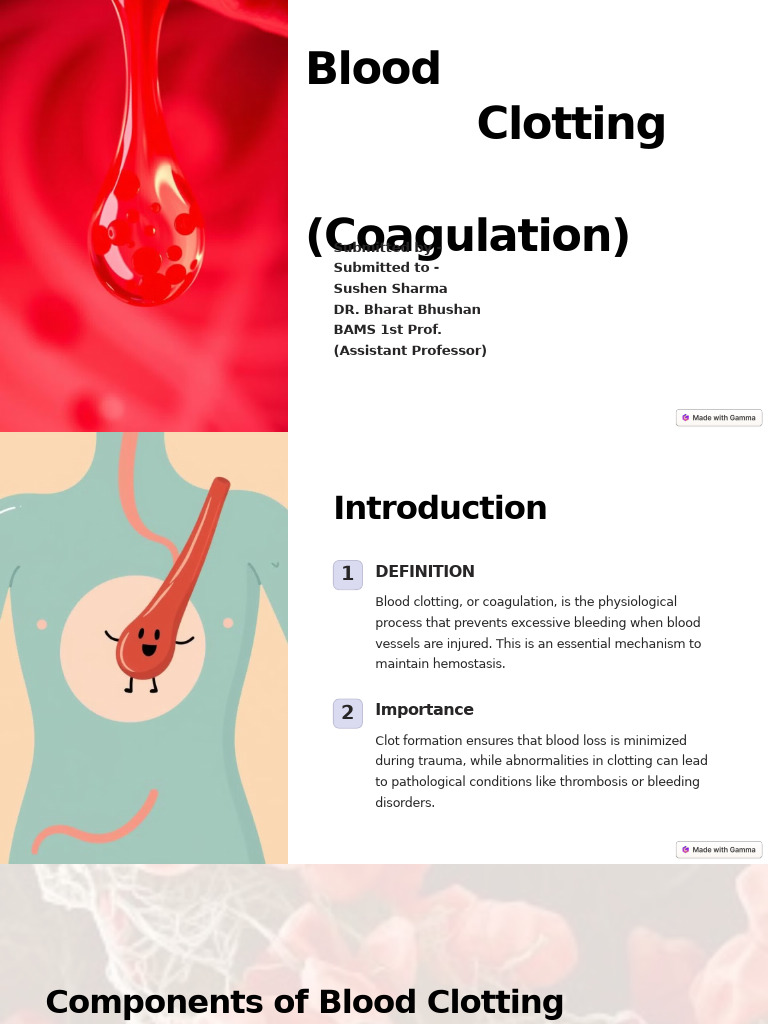 Blood Clotting: Mechanisms and Disorders | PDF | Coagulation | Thrombus