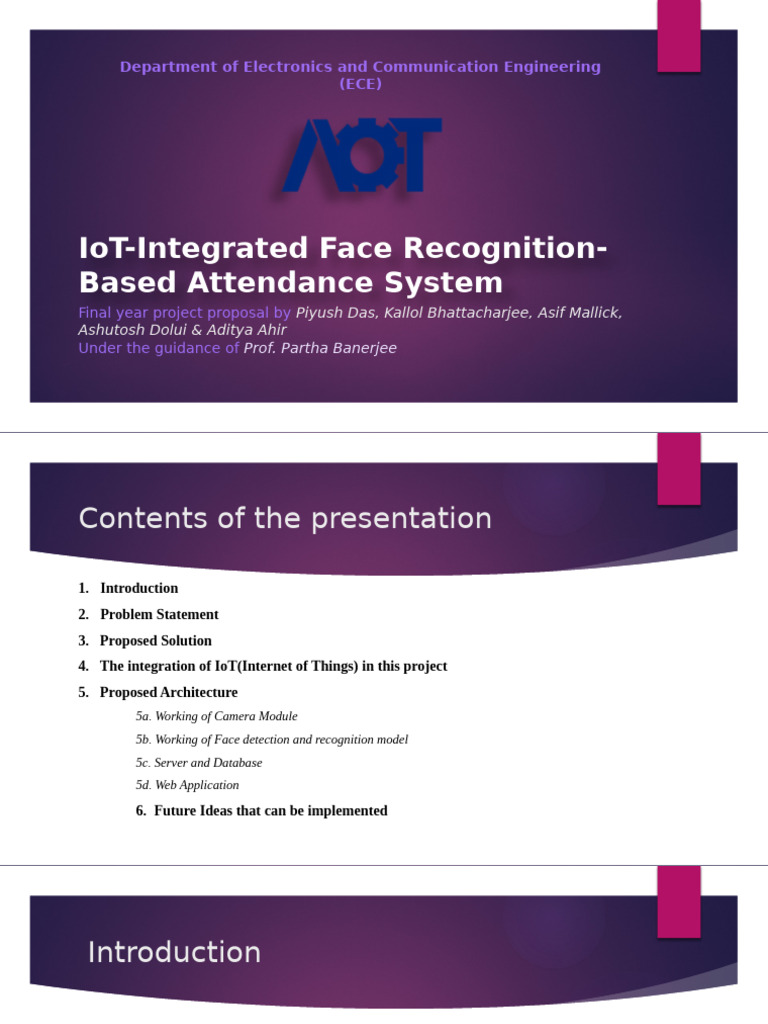 IoT-Integrated Face Recognition-Based Attendance System(New)-1 | PDF ...