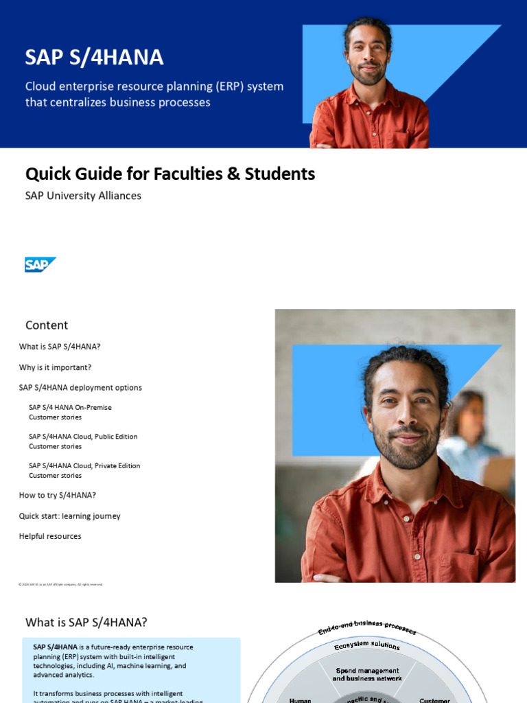 Quick Start Guide - S4HANA | PDF | Cloud Computing | Enterprise Resource Planning