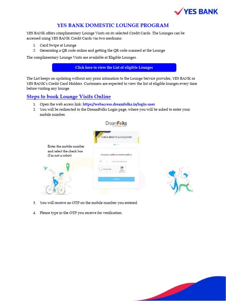 Ybl Yes Bank Domestic Lounge Access | PDF | Credit Card | Qr Code