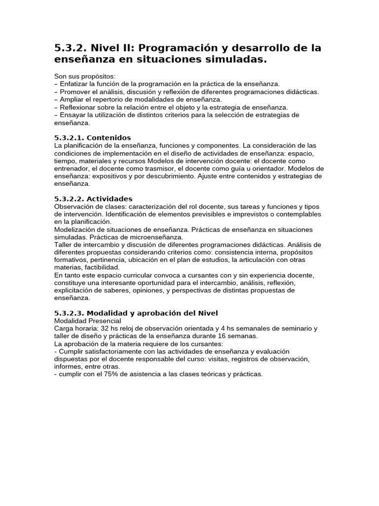 Practica Ii Contenidos | PDF