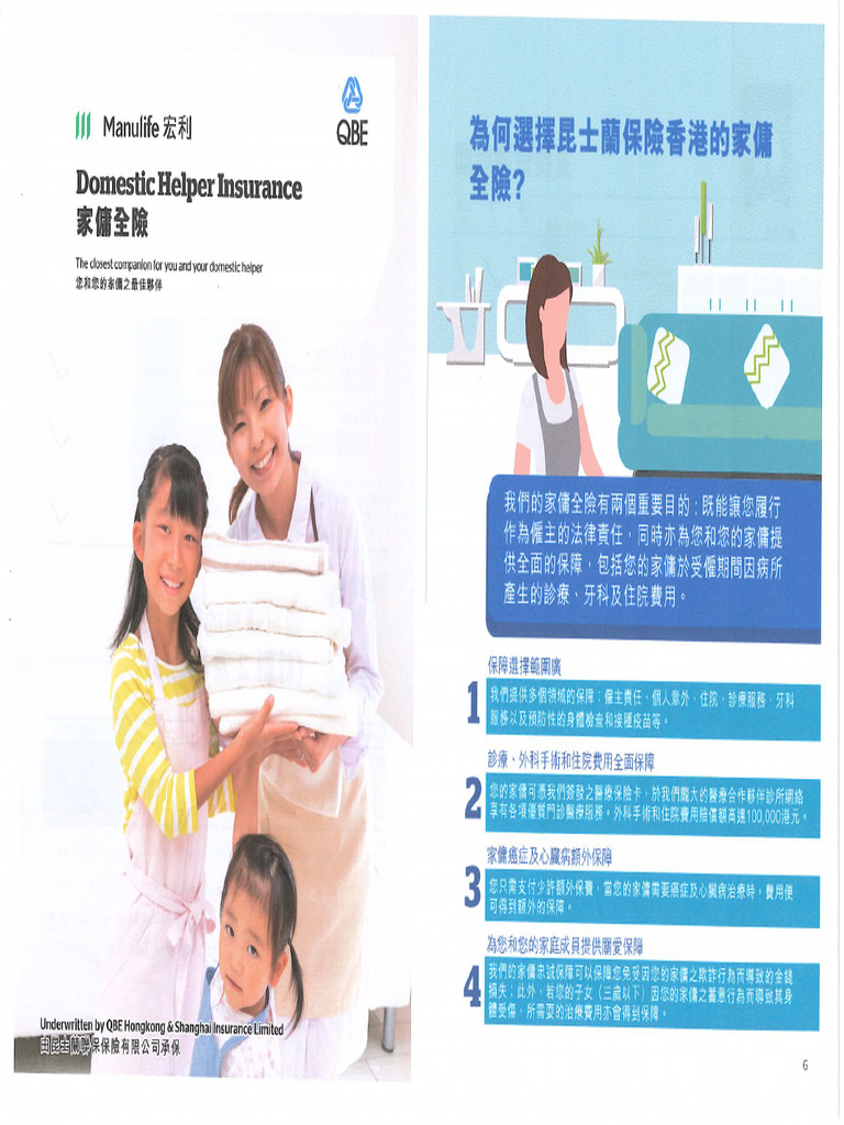 QBE - Domestic Helper Insurance | PDF