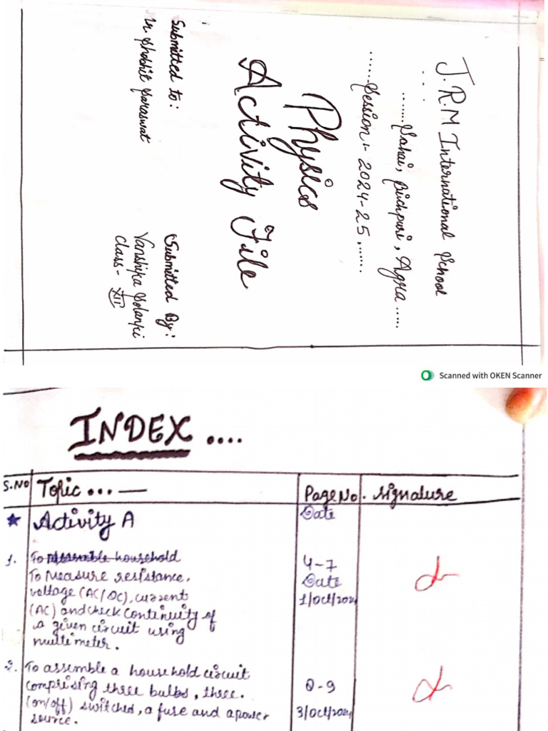 Physics Section A Activity 1 | PDF