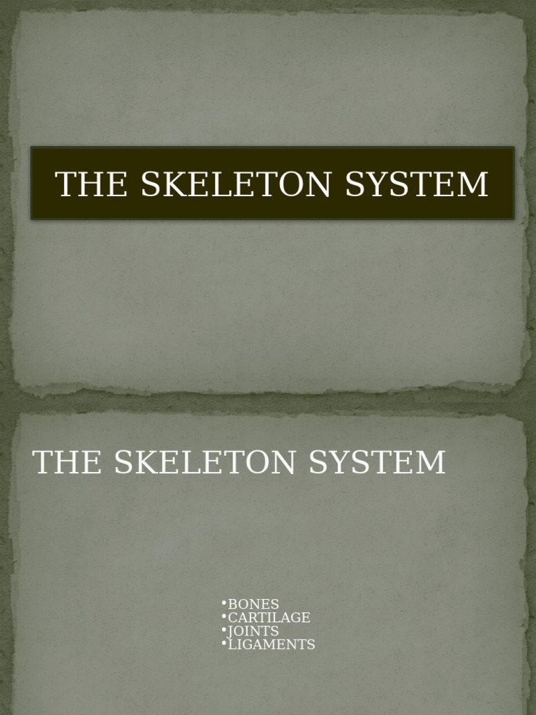 Skeletal System Ppt 1 | PDF | Skull | Skeletal System