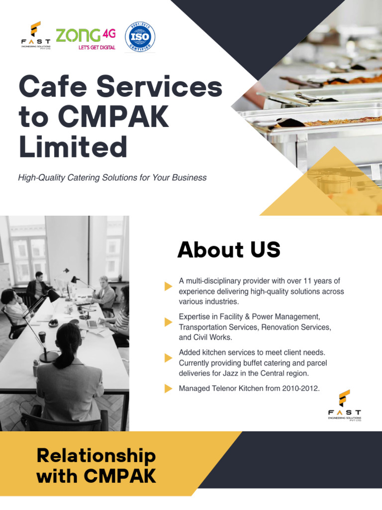 Cafe Services Proposal | PDF | Kitchen | Meal