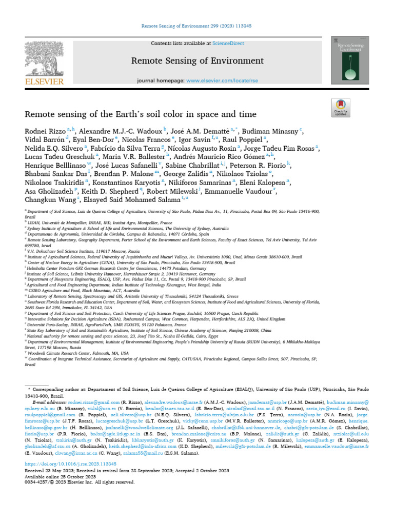Global Soil Color Mapping via Remote Sensing | PDF | Color