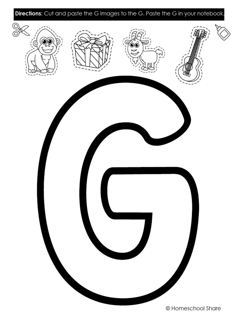 Letter G Interactive Notebook | PDF | Graphic Design