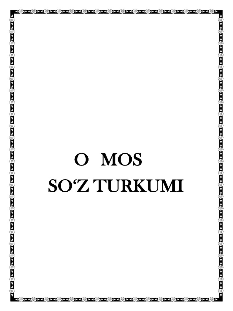 Olmosh Qo Llanma | PDF