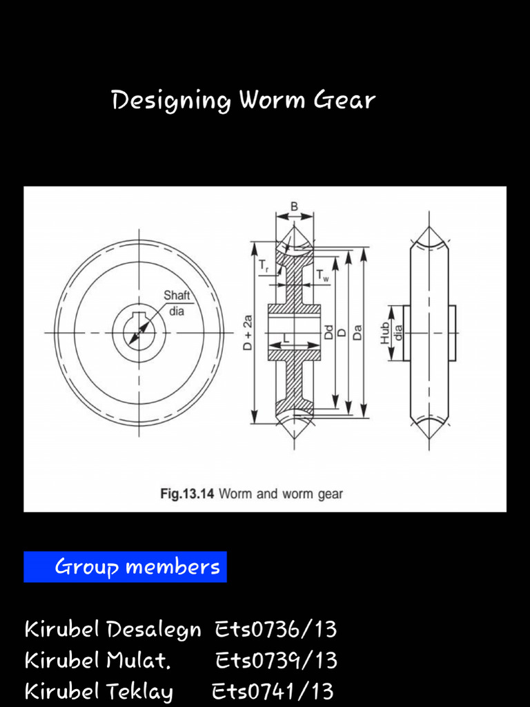 Designing Worm Gear | PDF