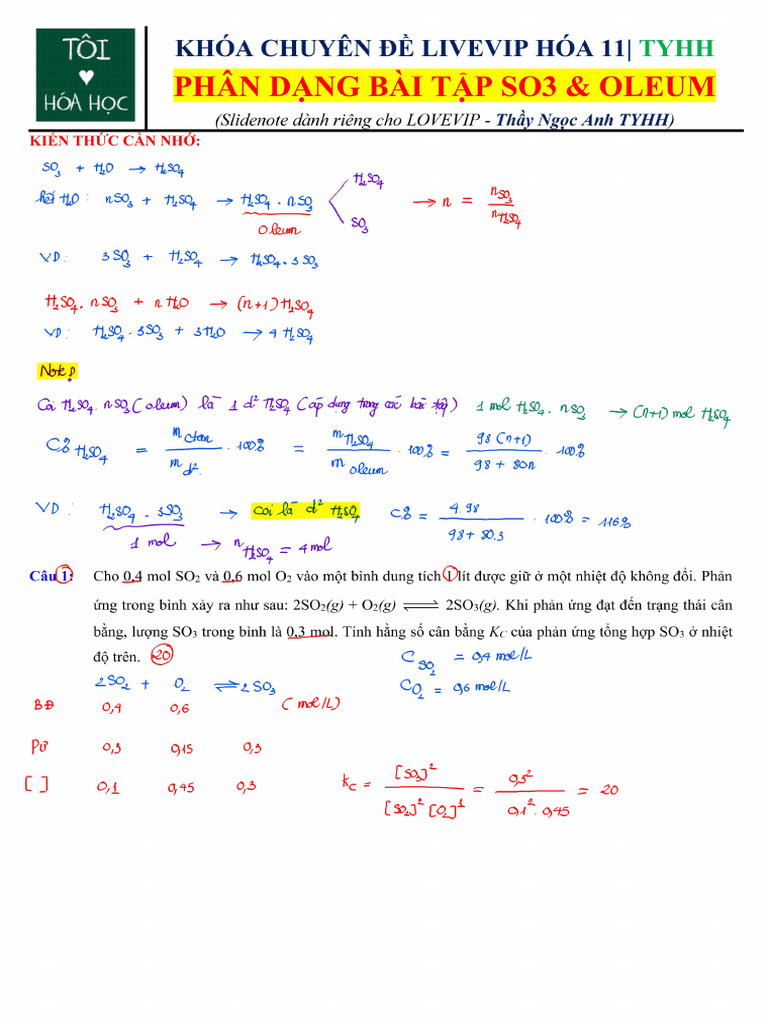 Live 20 Phan Dang Bai Tap So3 Oleum | PDF