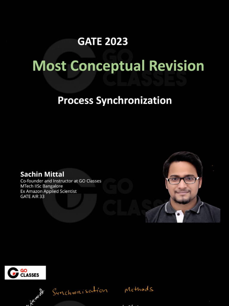Lecture 4 Annotated Notes Synchronisation | PDF