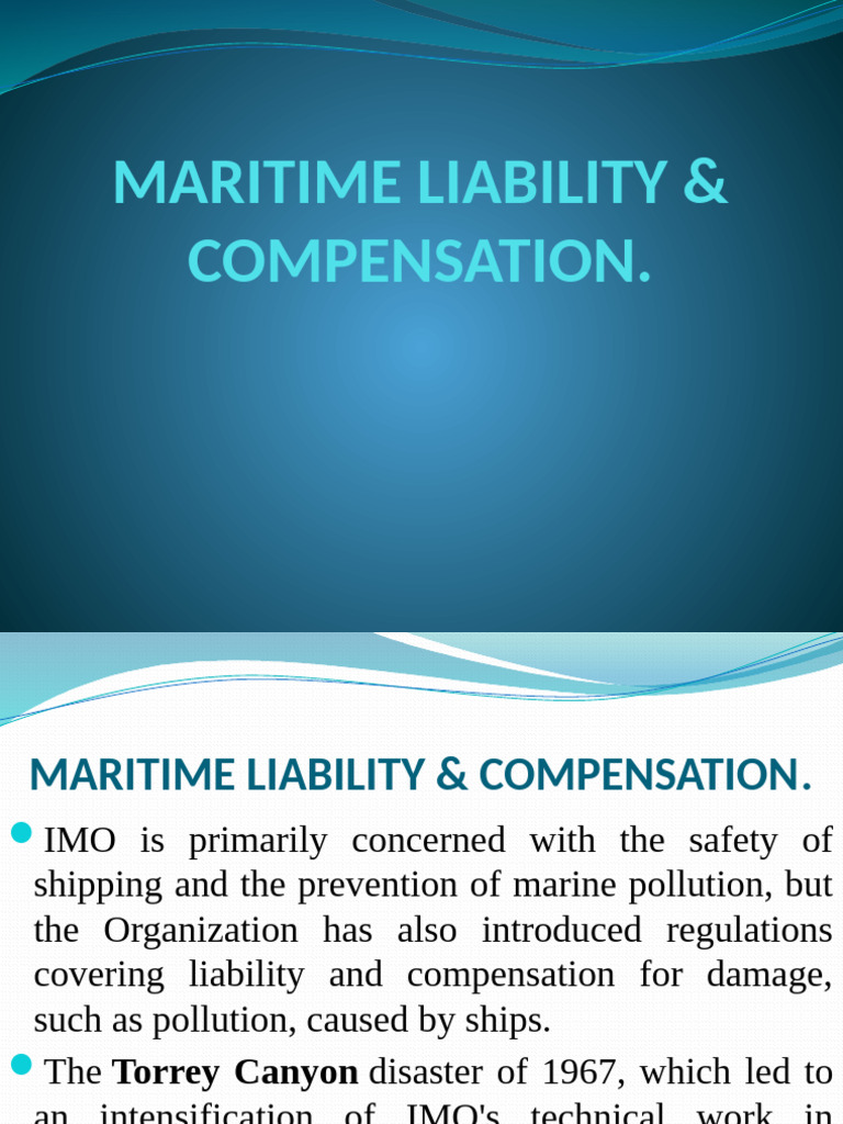 Maritime Liability and Compensation Overview | PDF