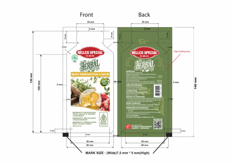 Test Print Obh Herbal Sachet | PDF