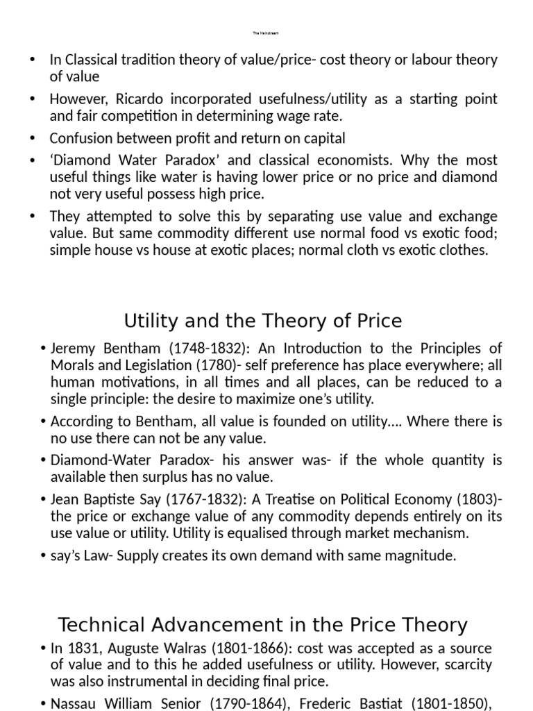 8.the Mainstream | PDF | Value (Economics) | Prices